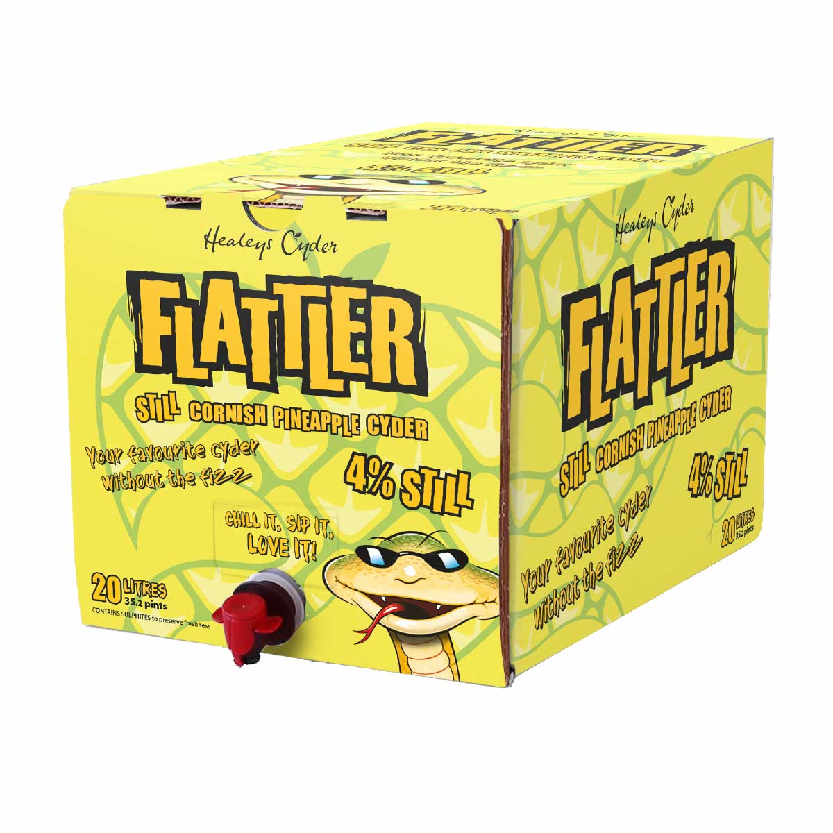 Flattler Still Cornish Pineapple Cider 4% | 20L | Healeys Cyder