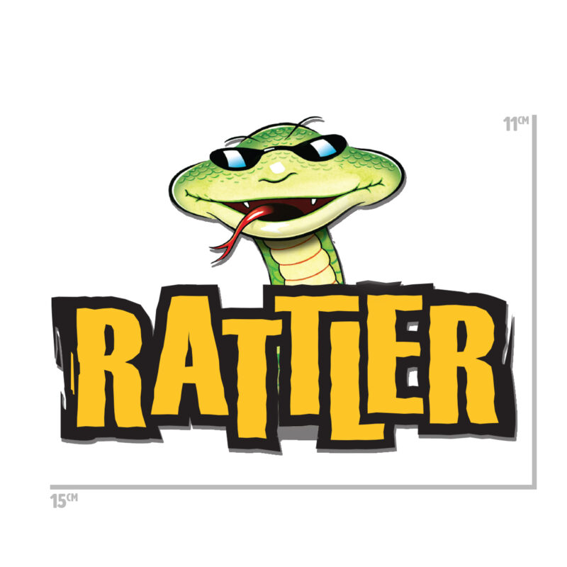 Rattler Car Window Sticker | Rattler Cyder | Healeys Cyder